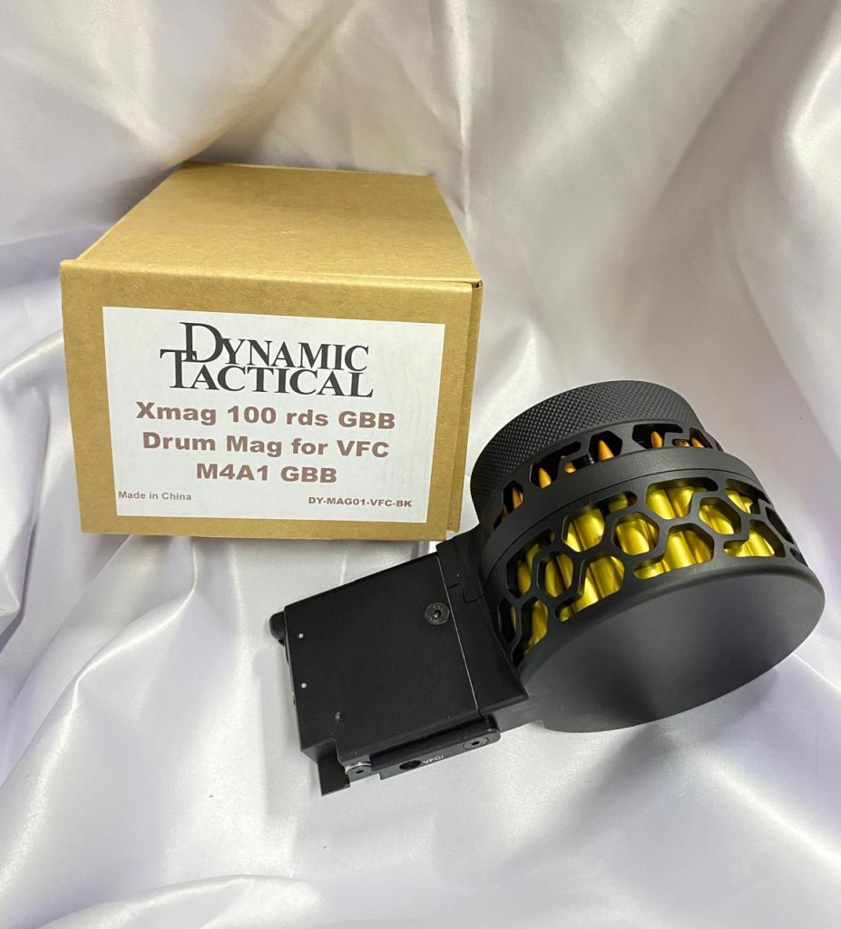 Dytac Xmag 100 rds GBB Drum Mag for VFC M4A1 GBB – Baba Air Soft