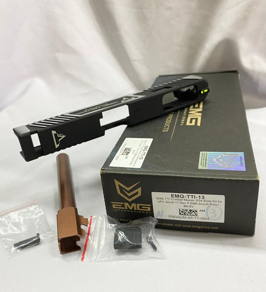 EMG TTI Combat Master G34 Slide Kit for VFC Glock 17 Gen 5 GBB Airsoft ...